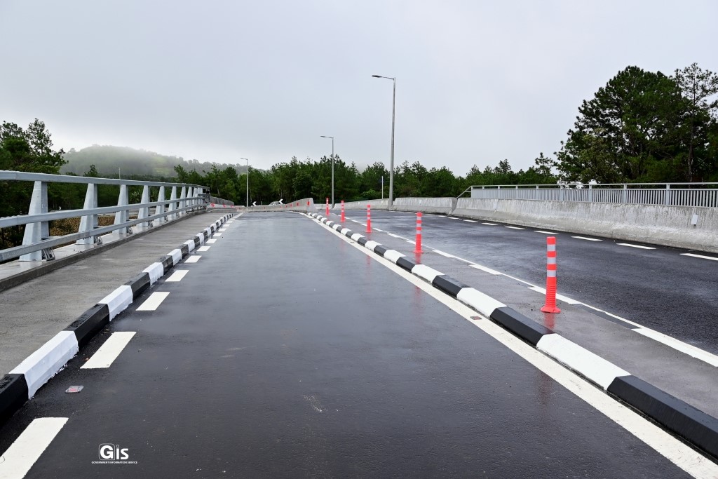 Opening of Flyover on Motorway M1 at La Vigie