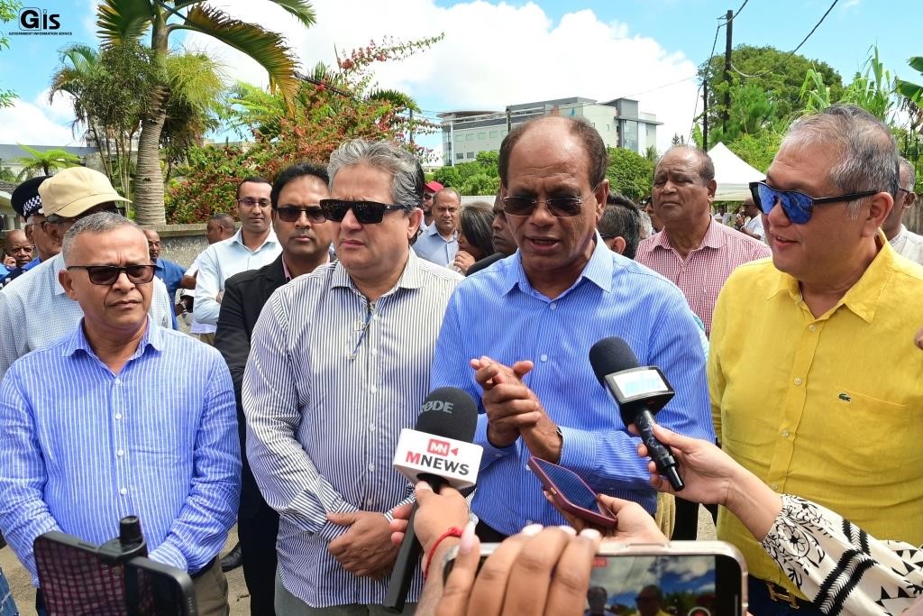 Opening of Road following repair at Notre Dame de Lorette Street, Curepipe