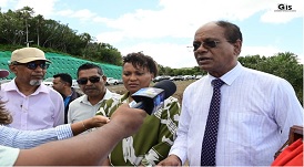 The Rehabilitated B103 Road at Chamarel
